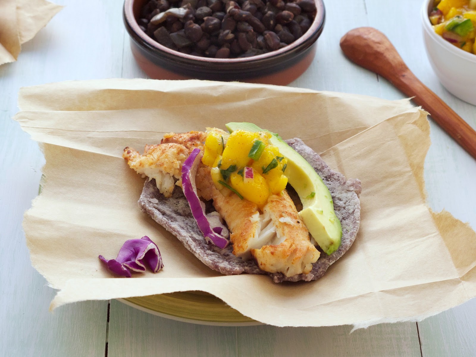 #Recipes: The Best Grilled Fish Tacos on Home Made Blue Corn Tortillas ...