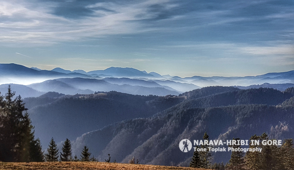 Narava hribi in gore: Po Aljaževi poti do Ostrega vrha 904m