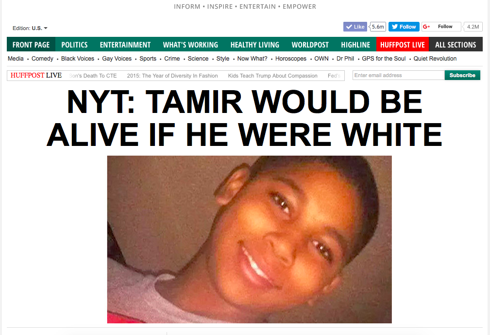 Bilgrimage: Commentary on Tamir Rice Story: "Tamir Would Be Alive If He ...