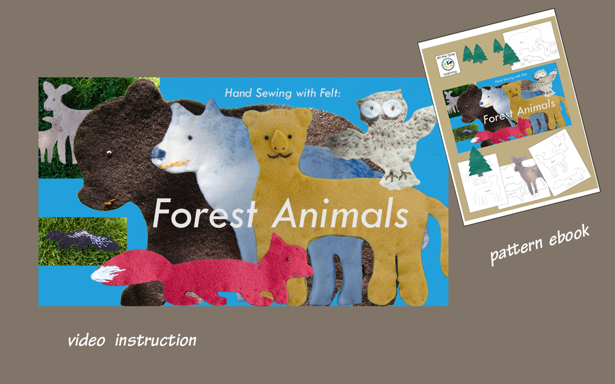 Weavings: Making Felt Forest Animals