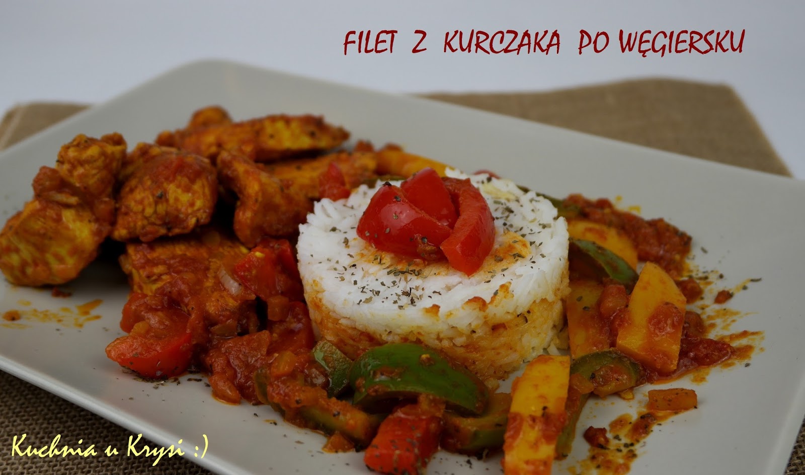 Kuchnia u Krysi : Filet z kurczaka po węgiersku