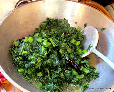Taste of Nepal: Raayo ko Saag (Mustard Greens)