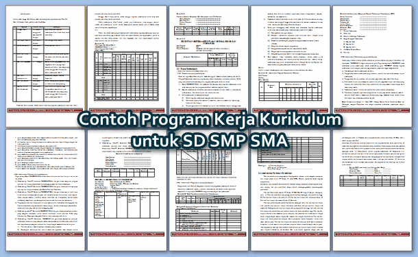 Contoh Program Kerja Kurikulum untuk SD SMP SMA - Biologizone