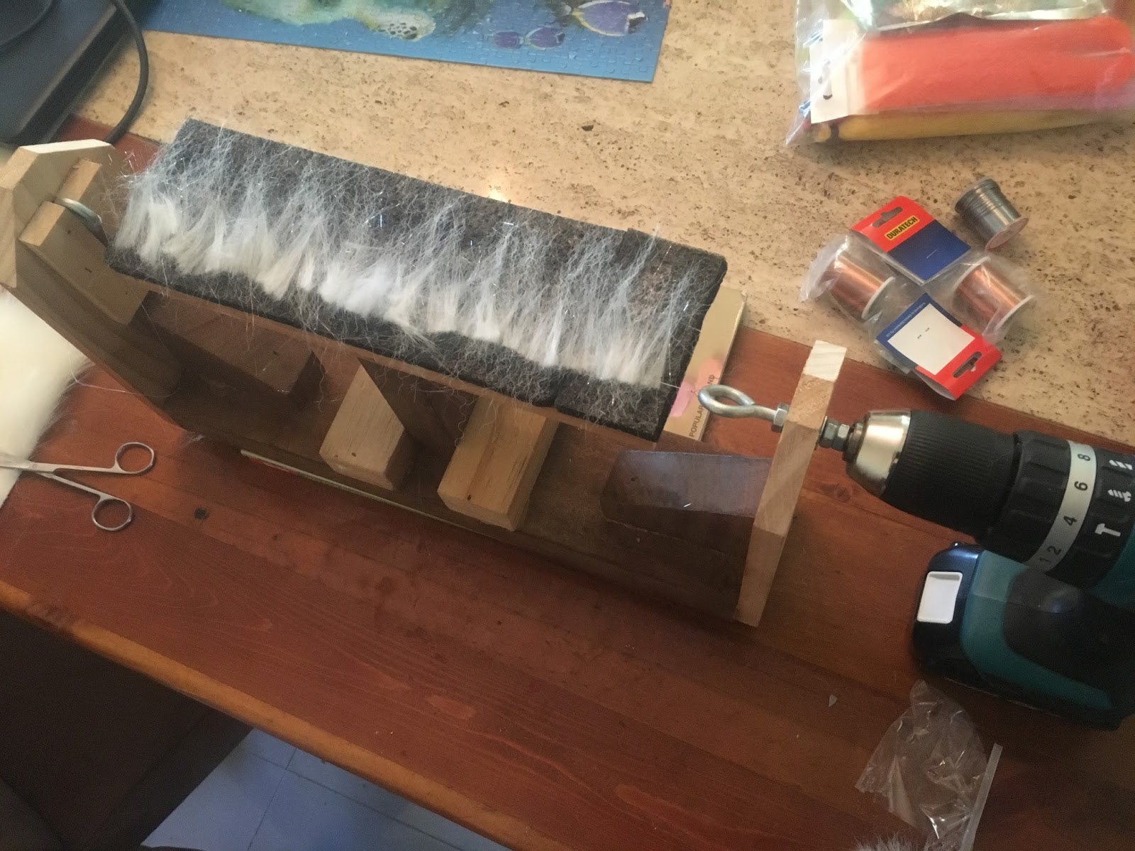 Saltwater Fly Fishing (SWOFFING) Darwin, NT: first dubbing brush made