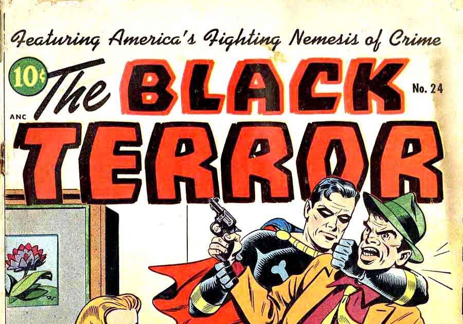 Black Terror #24 - Frank Frazetta art - Pencil Ink