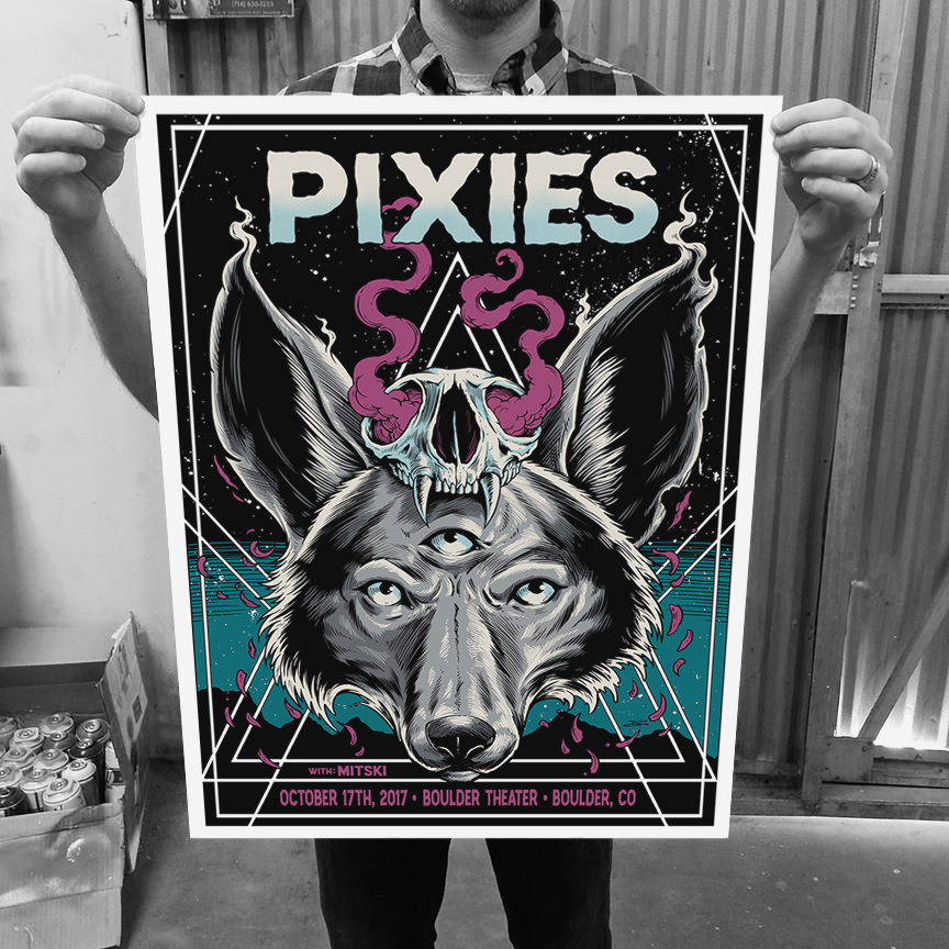 INSIDE THE ROCK POSTER FRAME BLOG: Brandon Heart Pixies Boulder Poster ...