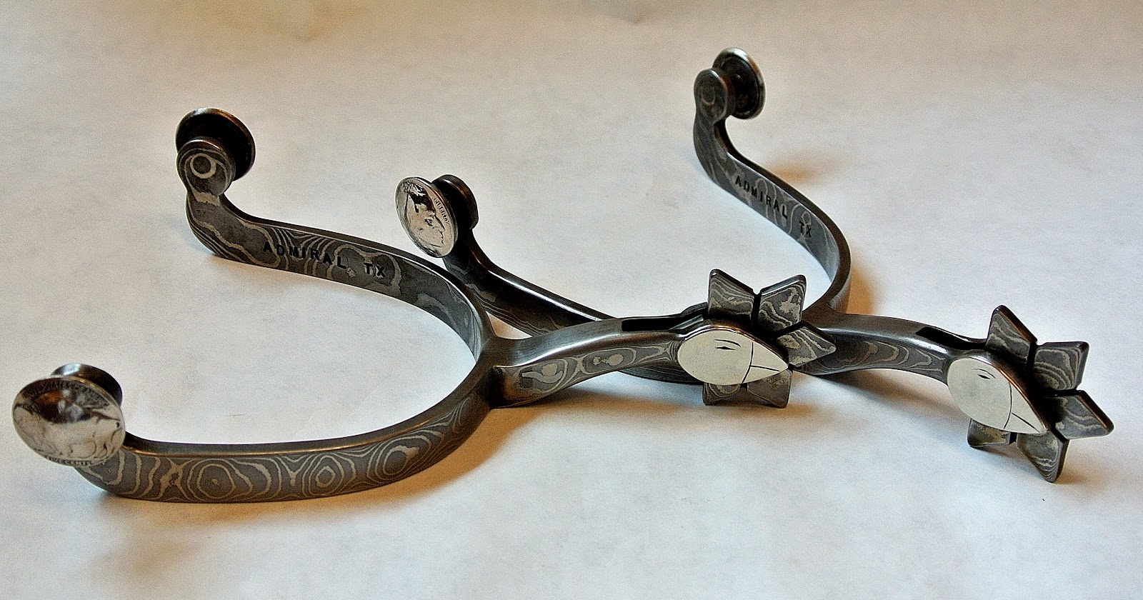 Chad's stuff: Goose neck damascus spurs