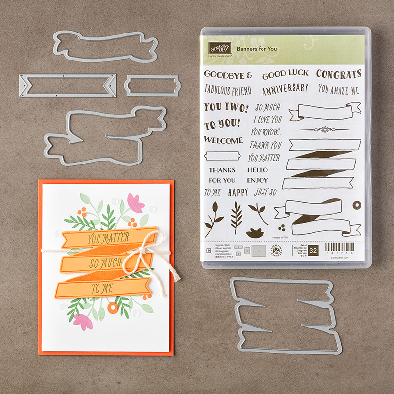 Kathryn's Stampin' World: Banners for You & Bunch of Banners Framelits ...