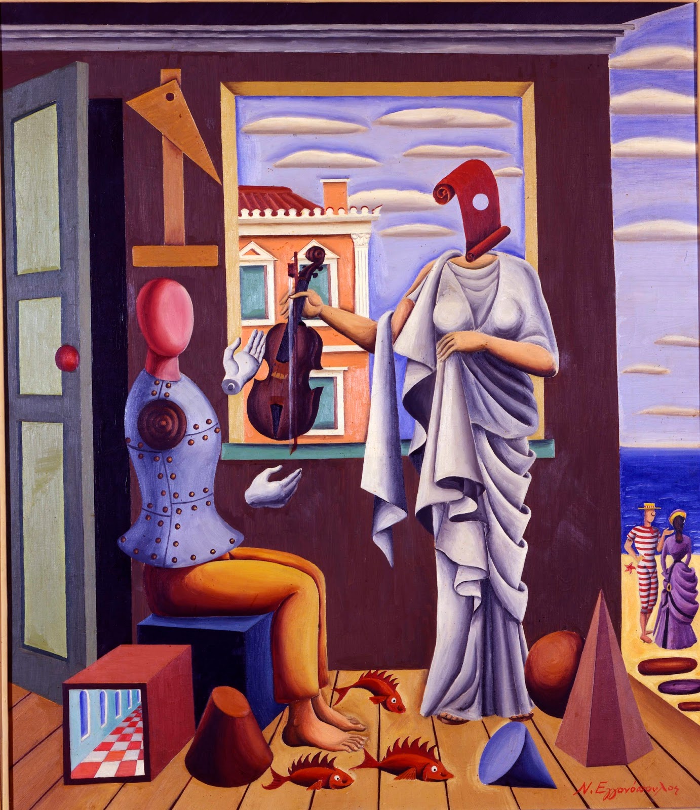 Life is art ('Ελληνες και Ξένοι ζωγράφοι): Νίκος Εγγονόπουλος, ζωγράφος ...