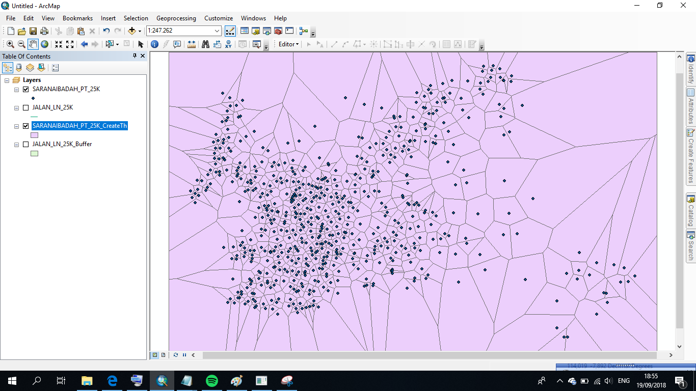 Analisis Proximity pada ArcGIS