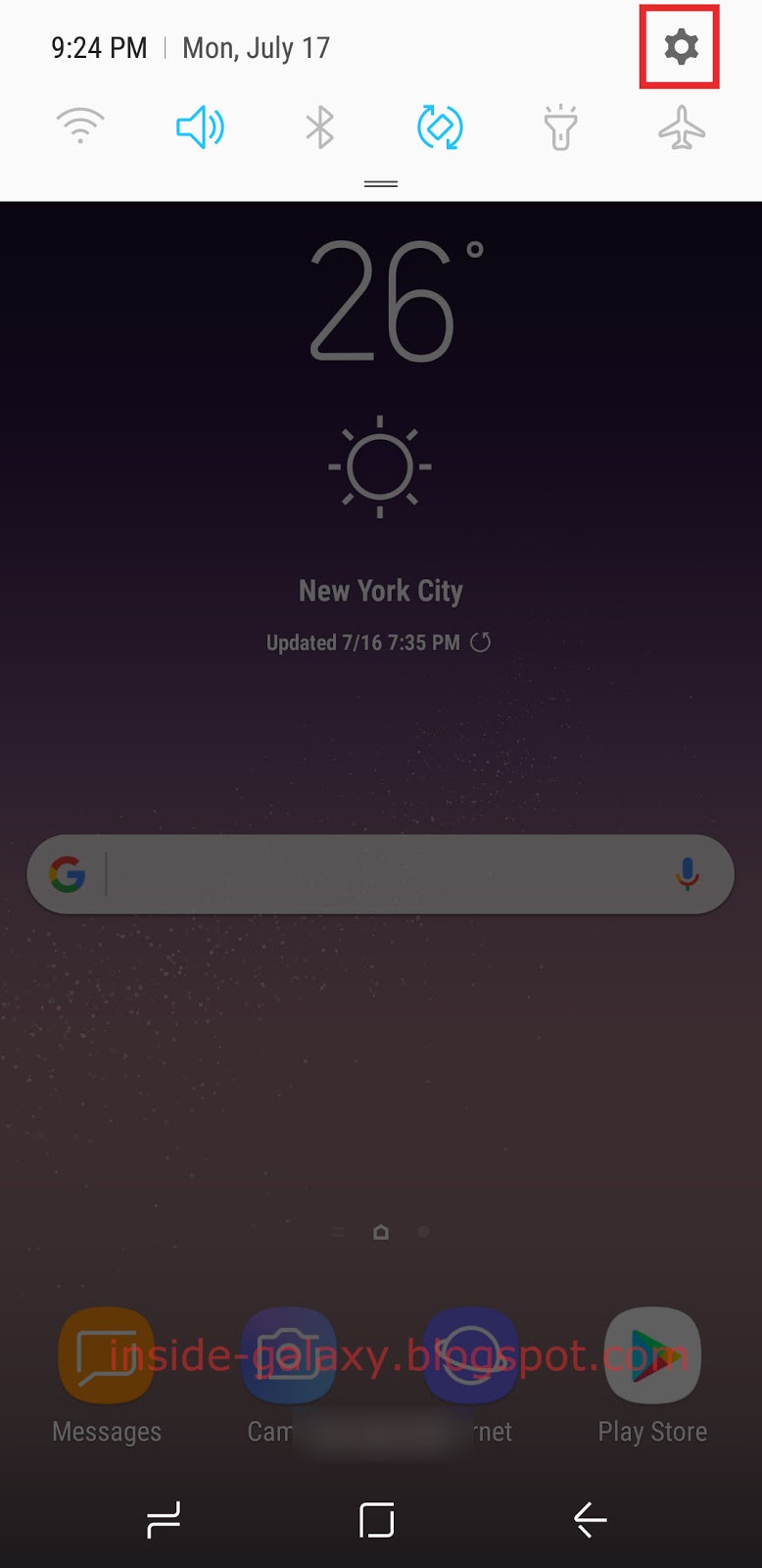 Inside Galaxy: Lock Screen