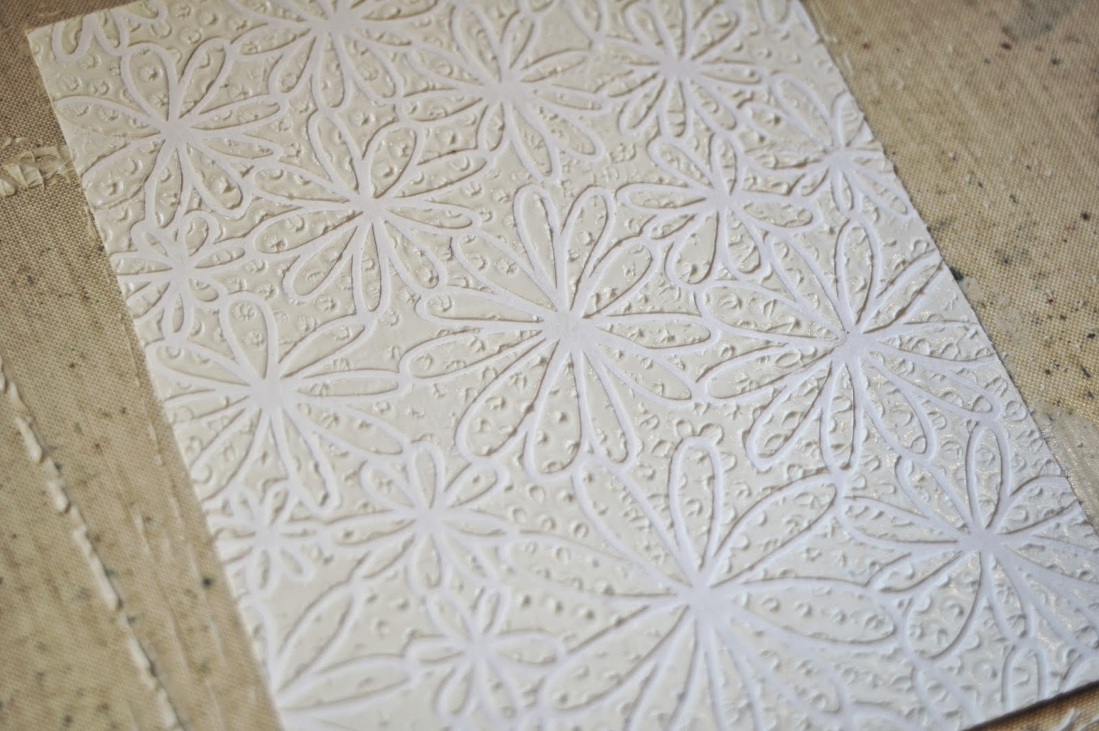 stencils, stamps, and paste...