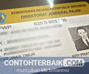 3 Contoh NPWP Terkeren - Smansa Edu