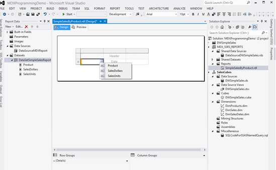 Steps To Create Mdx Query And An Example To Convert T Sql To Mdx Steps To Create A Simple Ssrs