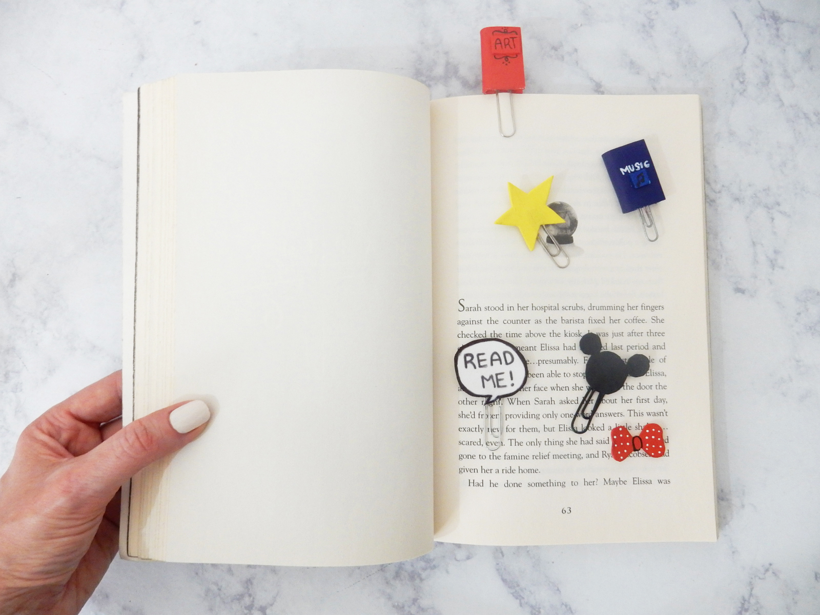 DIY Foam Paper Clip Bookmarks