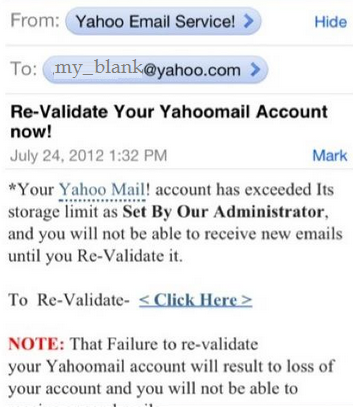 Yahoo! "E-Mail Account Exceeded Phishing Scam" | Filipino Bloggers ...