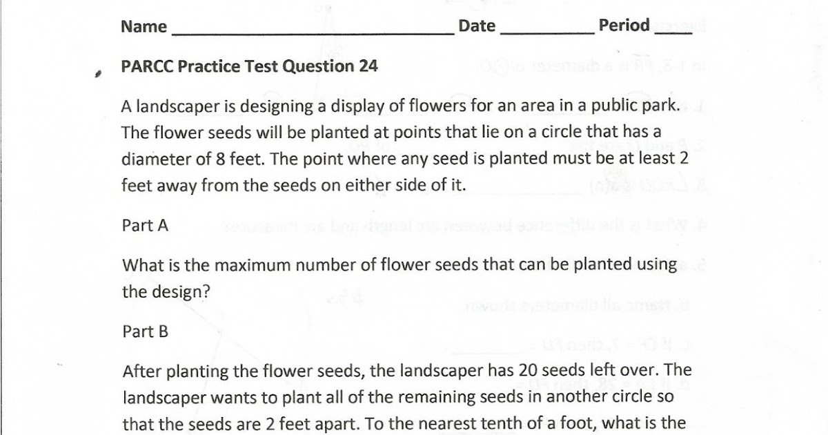 Geometry, Common Core Style: PARCC Practice Test Question 24 (Day 167)