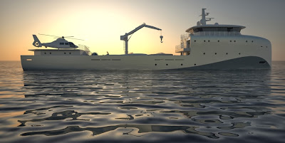 Megayacht Global: Van Geest Design's 62m Support Yacht