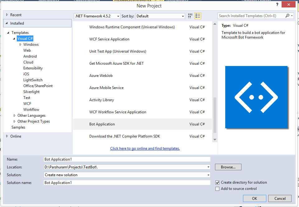 How to build a simple conversation bot with Microsoft Bot Framework
