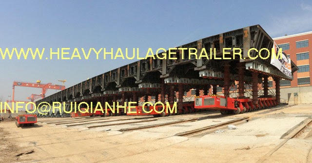 modular trailer: self-propelled modular transporter （SPMT)