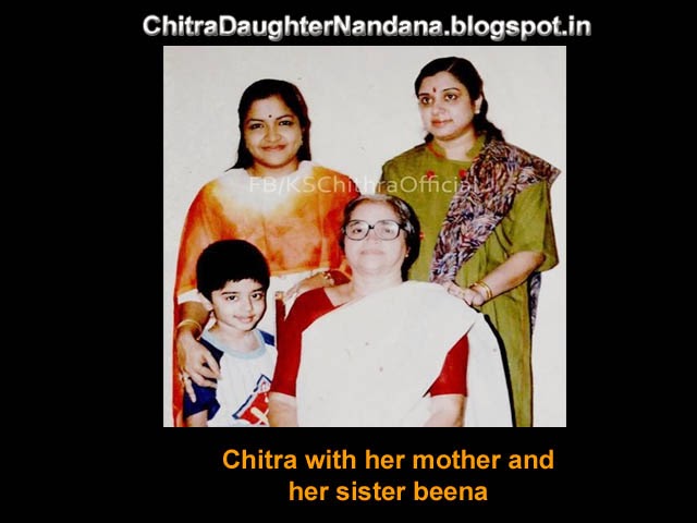 Photos of Chithra Daughter Nandana drowned: Earlyhood Photos of K.S.Chitra