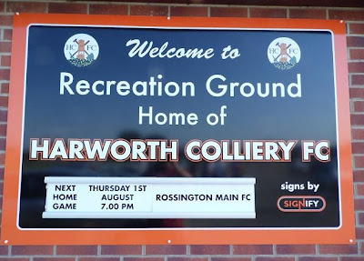 THE66POW: Harworth Colliery 6 v Rossington Main 1 - Friendly
