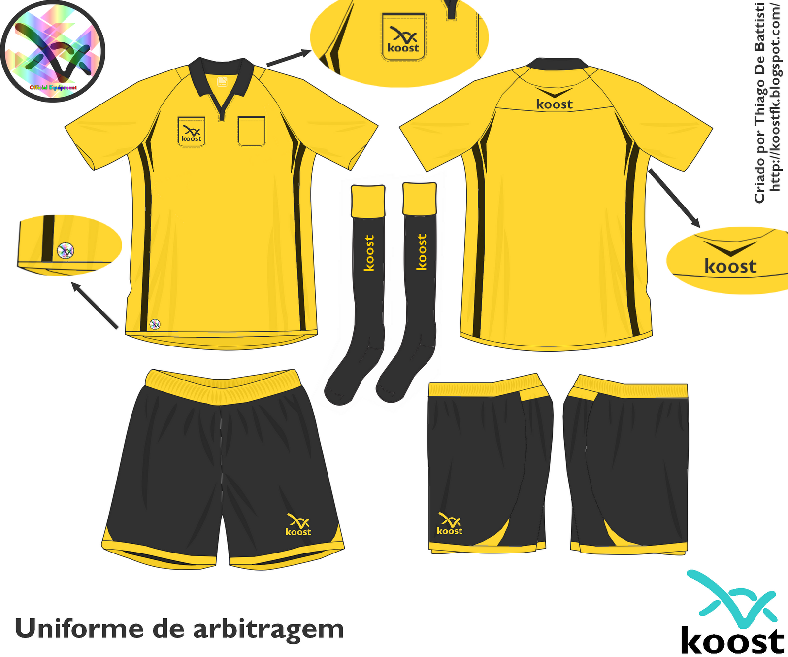 Koost Sports: Uniforme de arbitragem