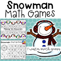 Snowman +10 Game (freebie) | A Sunny Day in First Grade