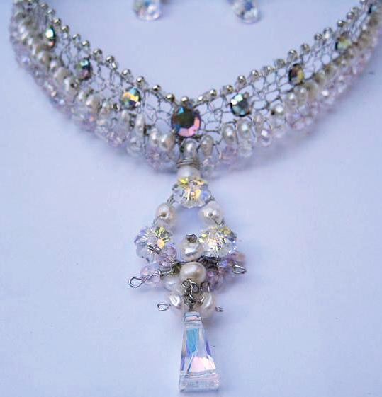 LuMa-lumea bijuteriilor unicat!: -1018- Set bijuterii mireasa, colier ...