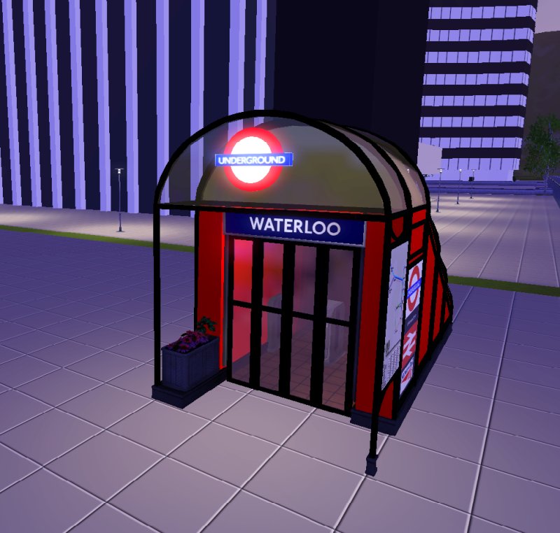 Simming in Magnificent Style: London Underground sign light