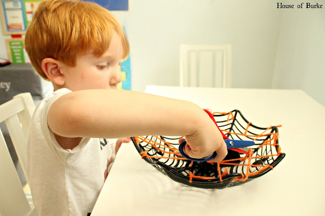 House of Burke: Spider Web Cutting Activity