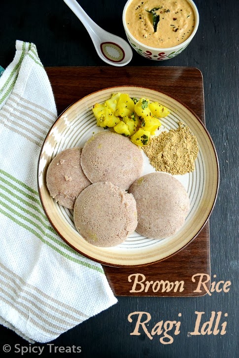 Spicy Treats: Brown Rice Ragi Idly - Diabetic Friendly Recipes