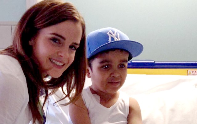 Emma Watson: Emma Watson visited Great Ormond Street Hospital, today ...
