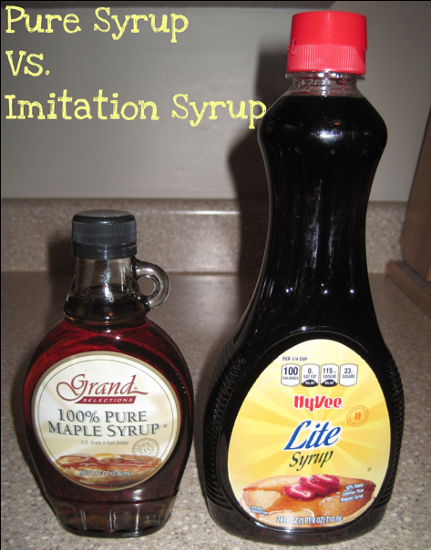 AllieBeTv Blog: Pure Syrup Vs. Imitation Syrup