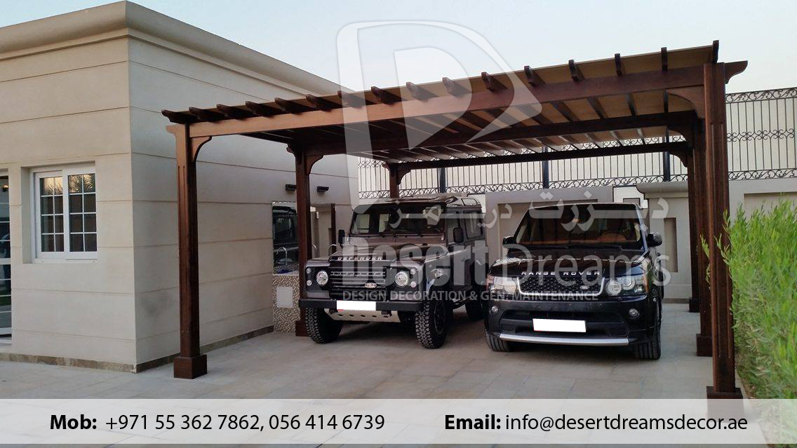 Wooden Pergola in Uae | Barbecue Pergola in Uae | Car Parking Pergola ...
