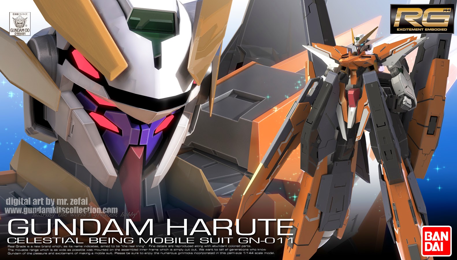 Fanart: RG 1/144 GN-011 Gundam Harute Box Art - Gundam Kits Collection ...