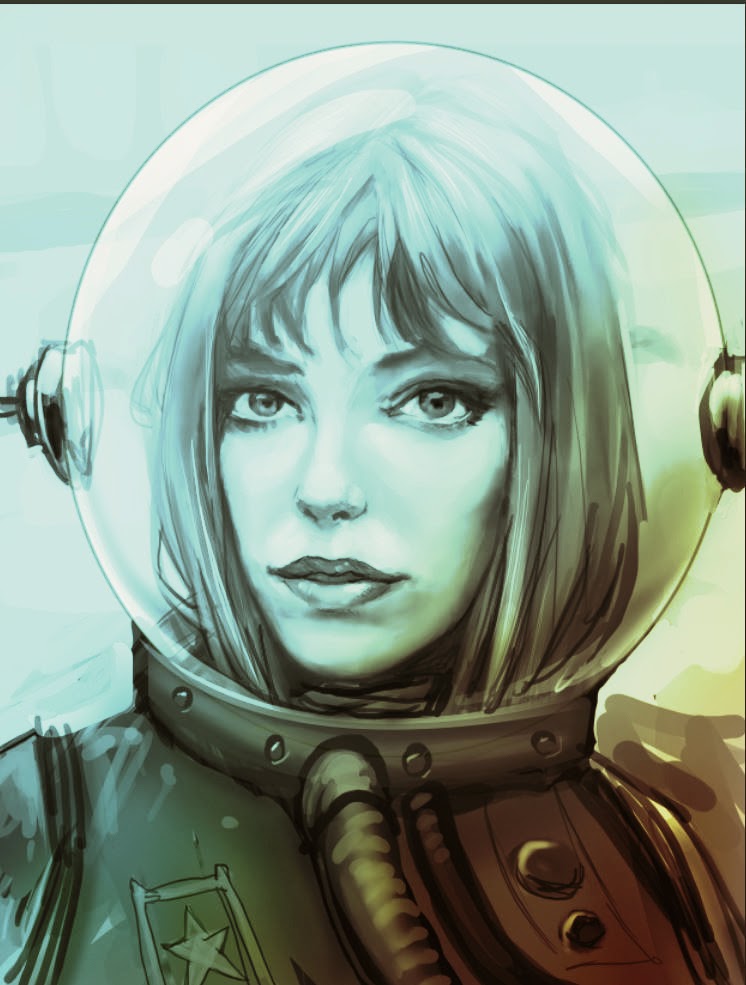 olivers art blog (idraw): space portrait