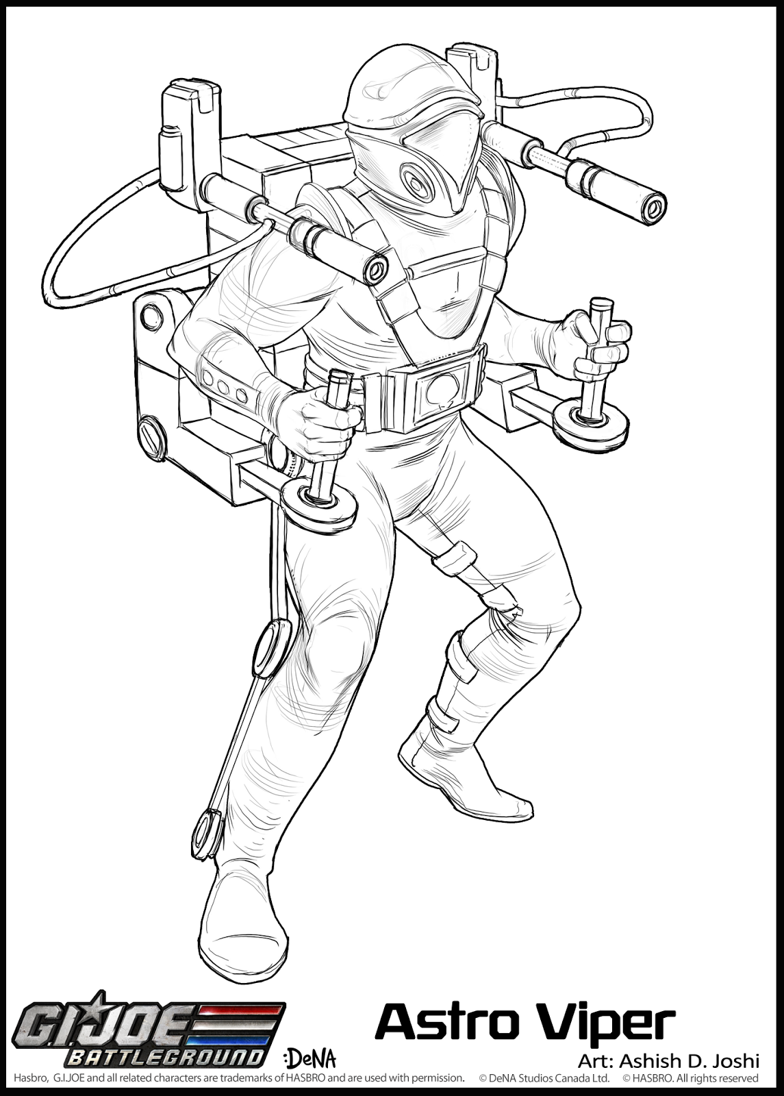 ATOMIC HERMIT: G.I.JOE Battleground line Art