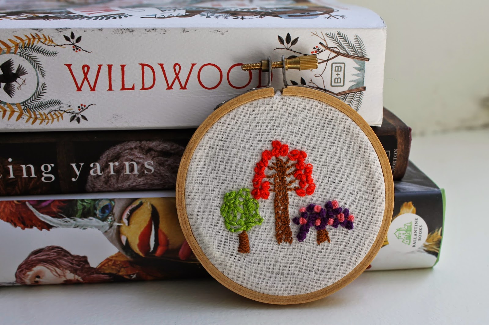 The Feisty Redhead: A Trio of Trees Embroidery Kit