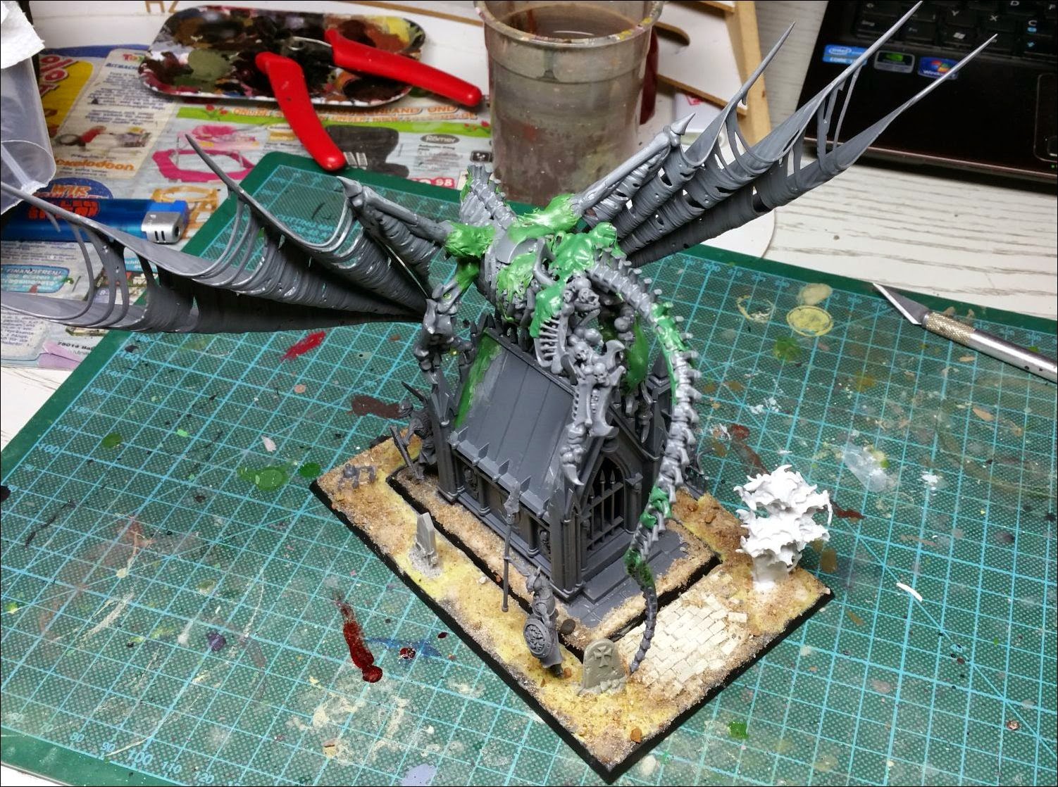 Vampire Counts Black Knights and Zombie Dragon / Dread Abyssal WIP