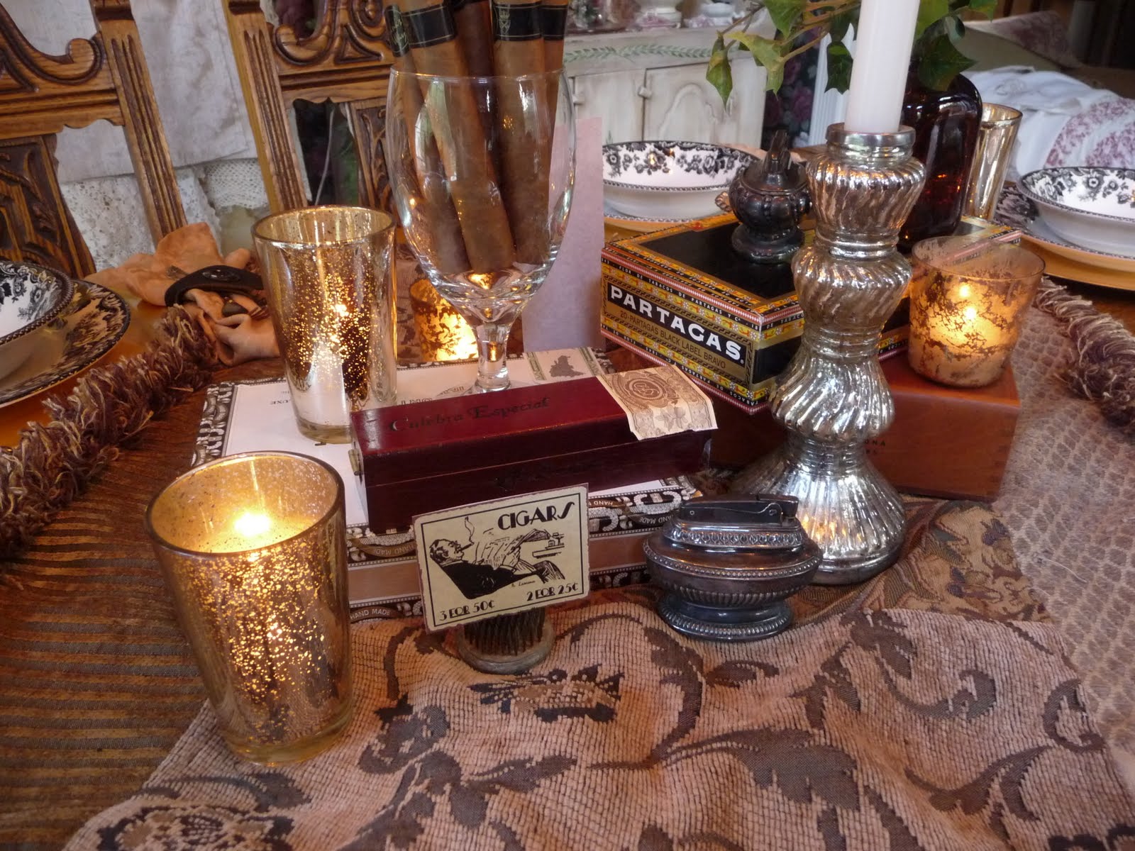 Heirlooms: Caleb's 25 Birthday~Tablescape