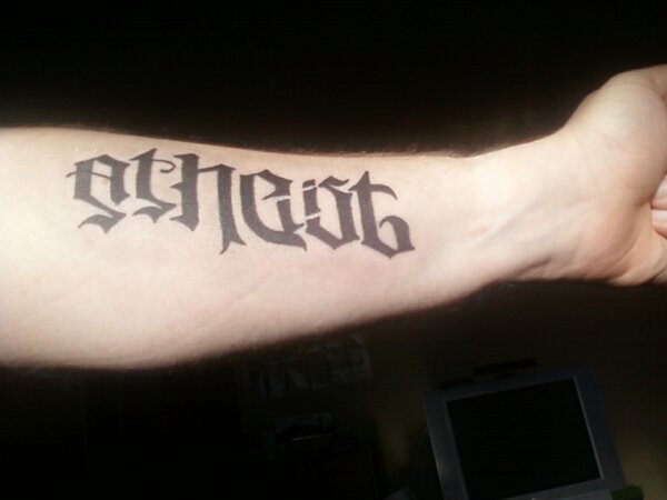 Godless Atheist: My tattoo