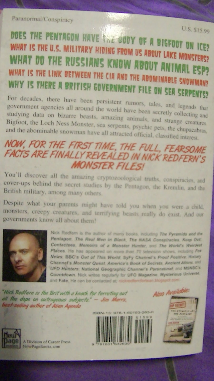 Drop Bear Growls: Book Review; Monster Files