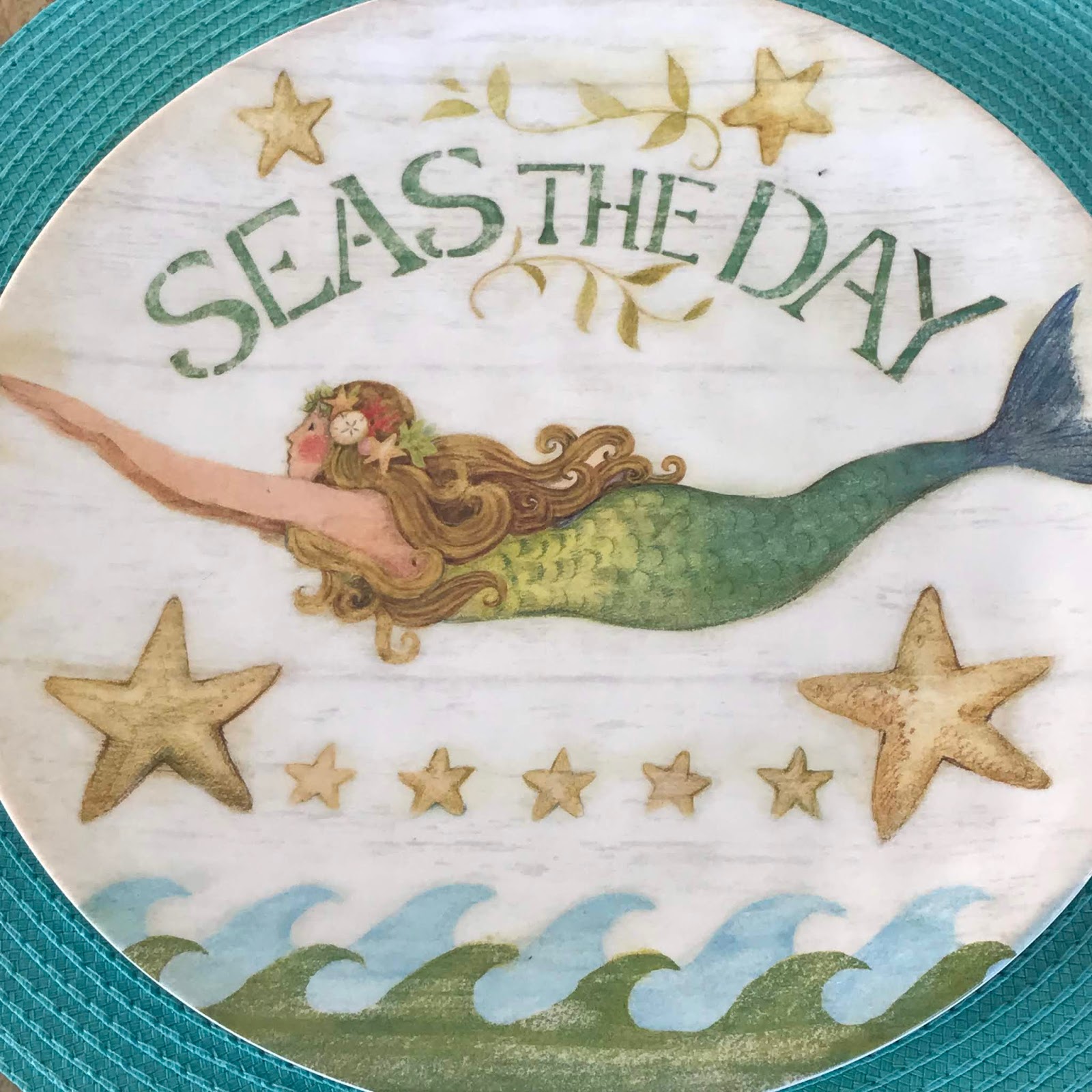 Seas The Day Mermaid Table - Purple Chocolat Home
