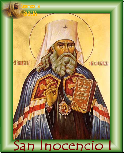 Leamos la BIBLIA: San Inocencio I, Papa