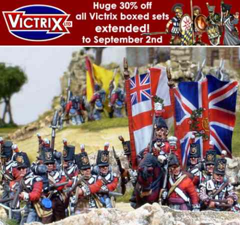 Wargame News and Terrain: Victrix Miniatures: 30% Discount Extended!