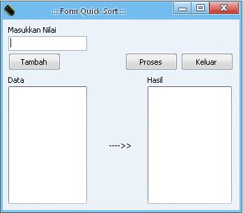 Contoh Program QuickSort Menggunakan Delphi ~ Kuliah IT