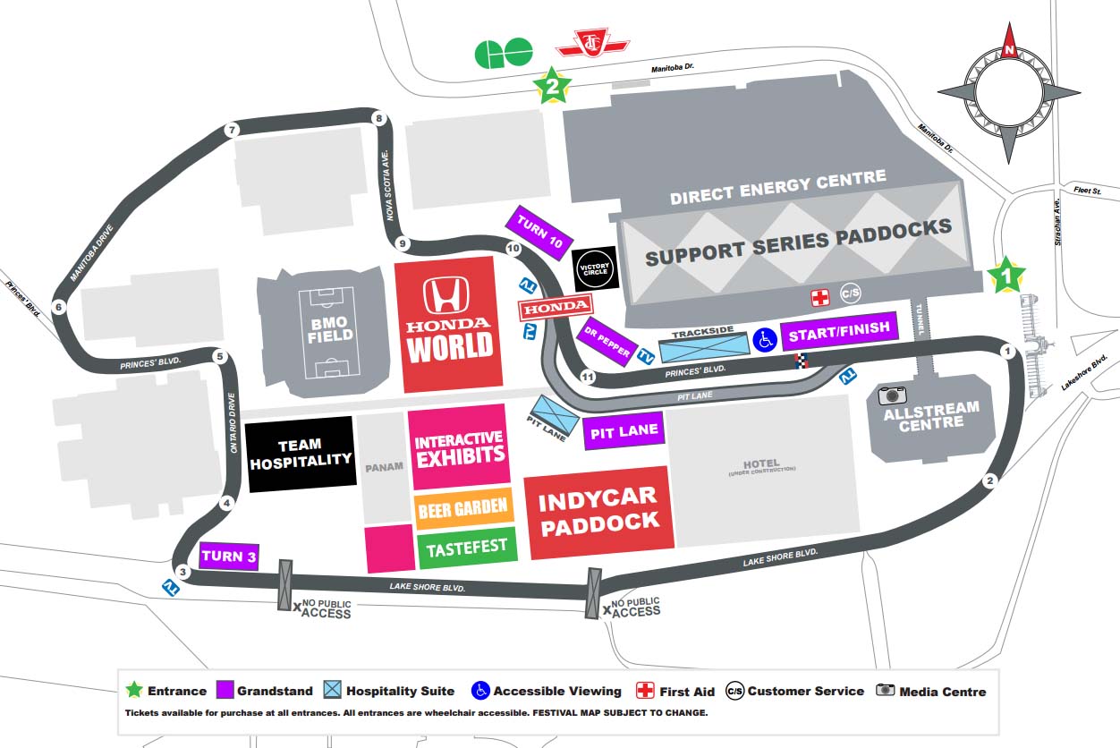 Toronto Grand Prix Tourist - A Toronto Blog: @HondaIndy Toronto track ...