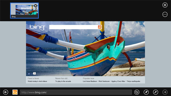 Windows 8: Internet Explorer 10 in Metro-interface - Dutch-Tech Magazine