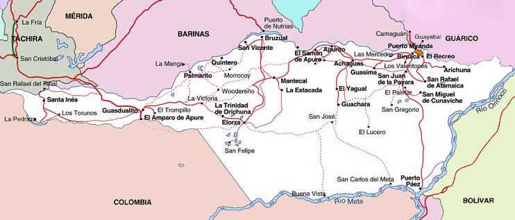 Mapas Viales: APURE